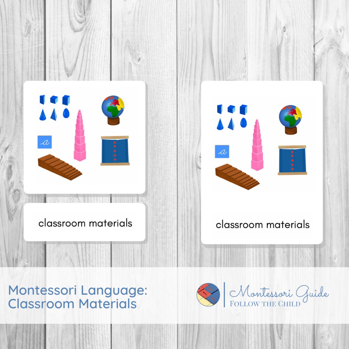 Classroom Materials Montessori Cards - Etsy