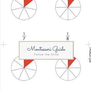 FRACTIONS Montessori Three-part Cards - Etsy
