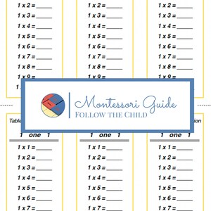 Montessori Multiplication Practice - Etsy