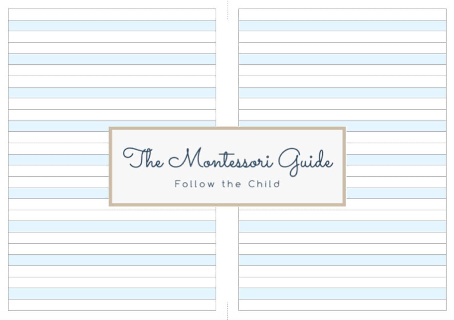 Montessori Writing Paper BUNDLE | Etsy