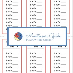 Montessori Addition Practice - Etsy