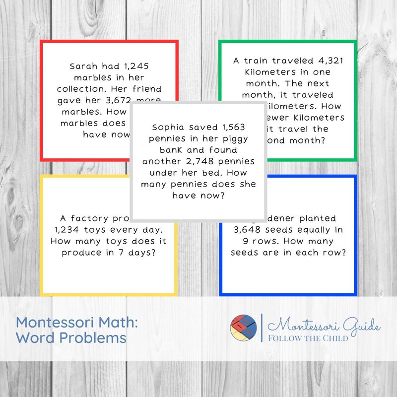 Math Word Problems Cards - Etsy