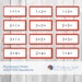 Montessori Math Equations work Charts - Etsy