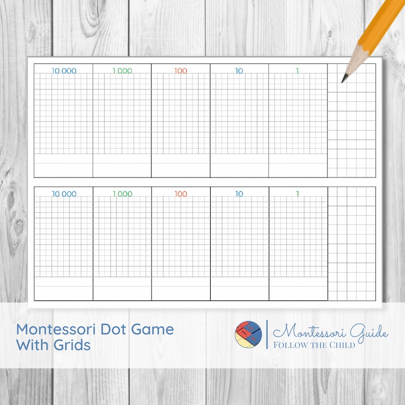 Montessori Dot Game BUNDLE - Etsy