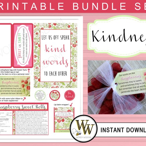 Printable Bundle KINDNESS Instant Download Relief - Etsy