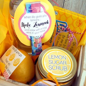 Printable Care Kit - MAKE LEMONADE - Instant Download - Lemonade - DIY ...