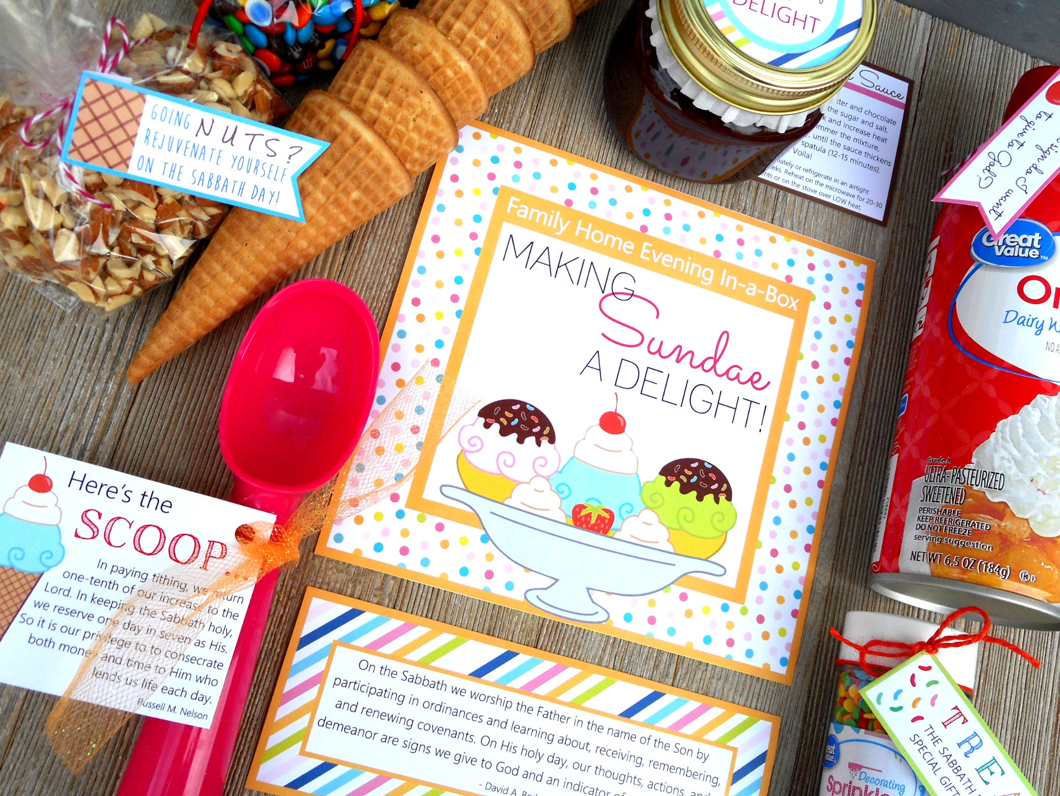 Printable Family Home Evening Kit - Sabbath is a Delight - Sundae ...