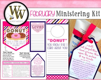Valentine's Ministering Kit, Relief Society, Instant Download, February ...