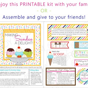 Printable Family Home Evening Kit - Sabbath is a Delight - Sundae ...