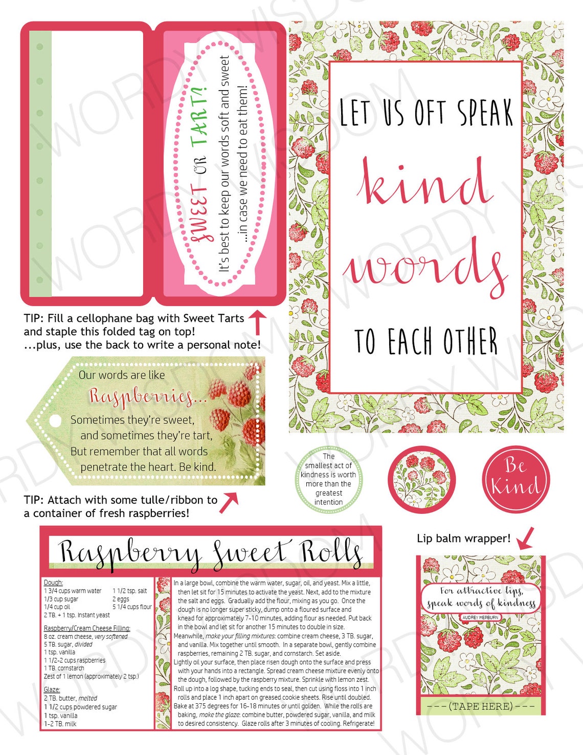 Printable Bundle KINDNESS Instant Download Relief | Etsy