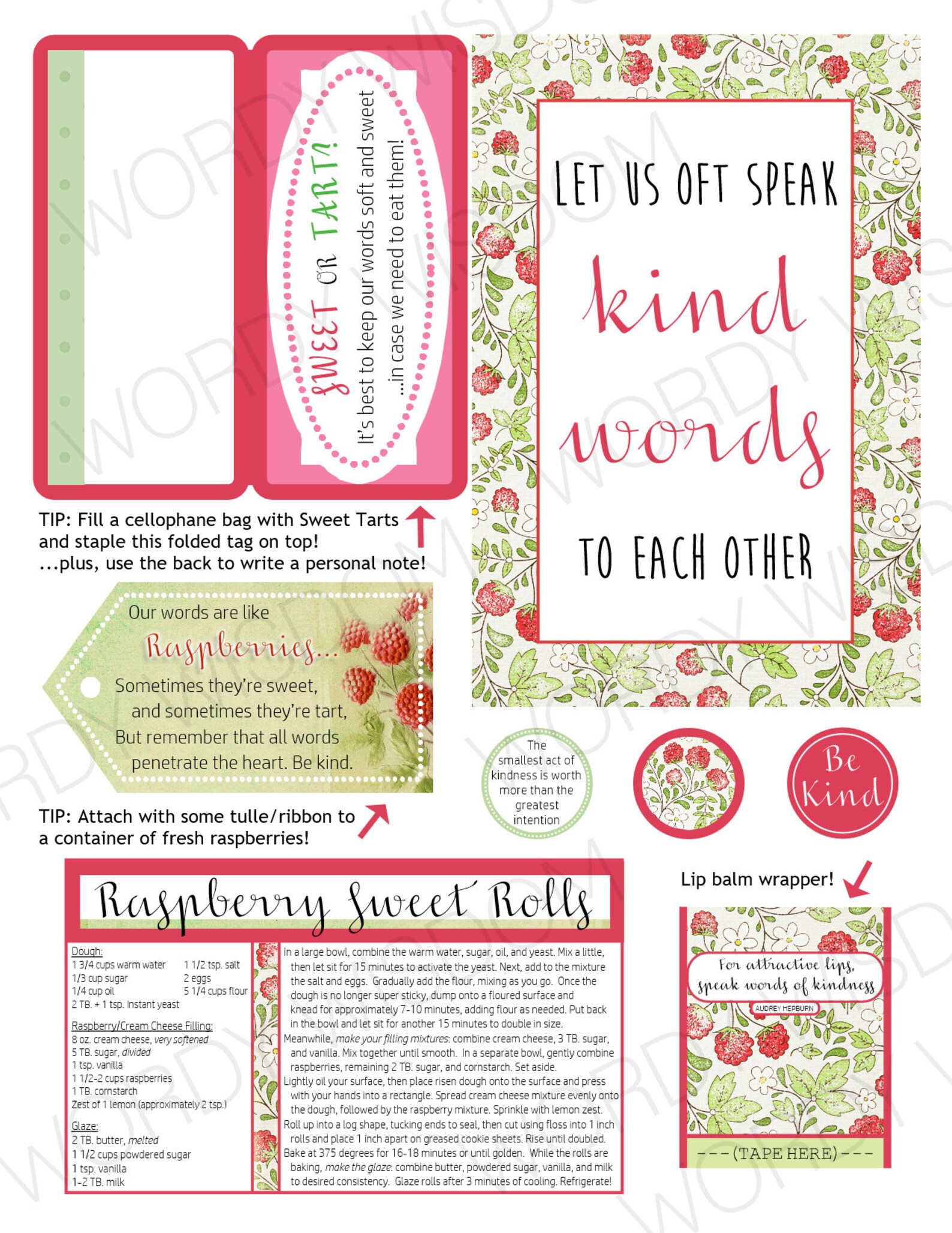 Printable Bundle KINDNESS Instant Download Relief | Etsy