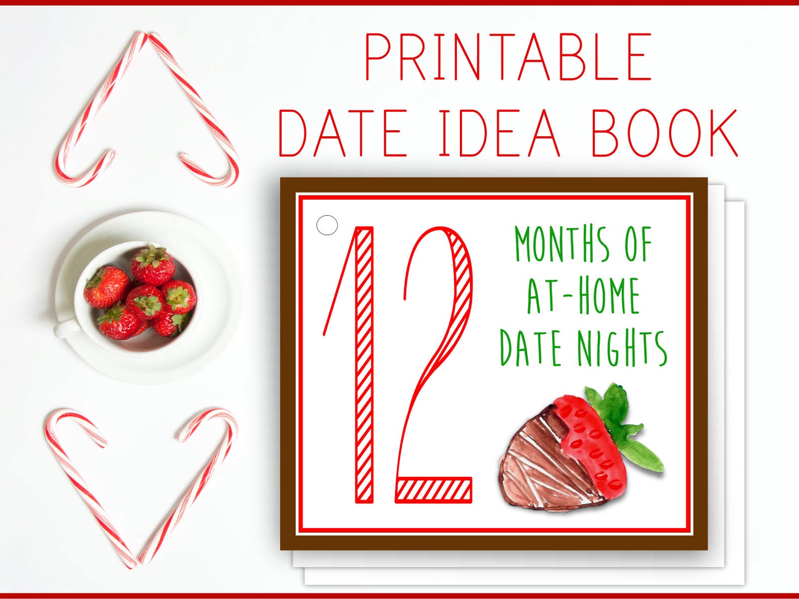 At-home Date Night Flip Book, Printable Date Idea Cards, Couples Gift ...