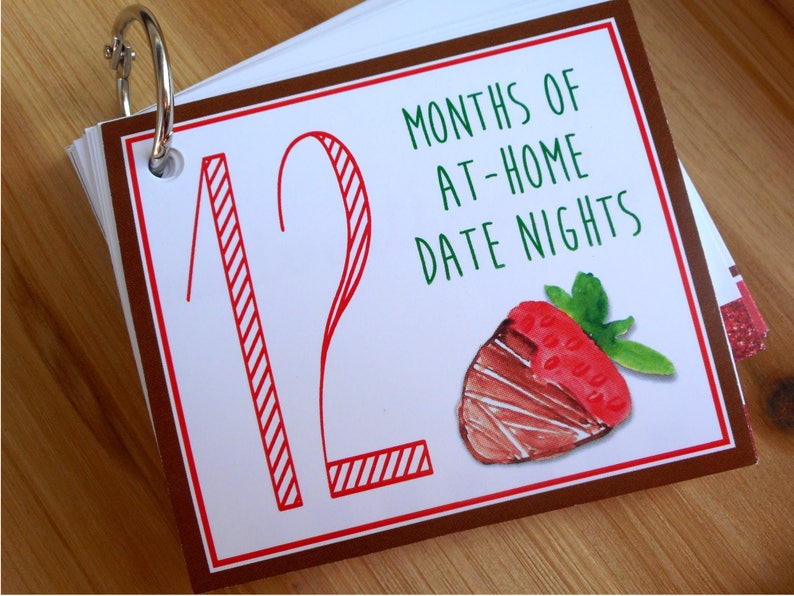 At-home Date Night Flip Book, Printable Date Idea Cards, Couples Gift ...