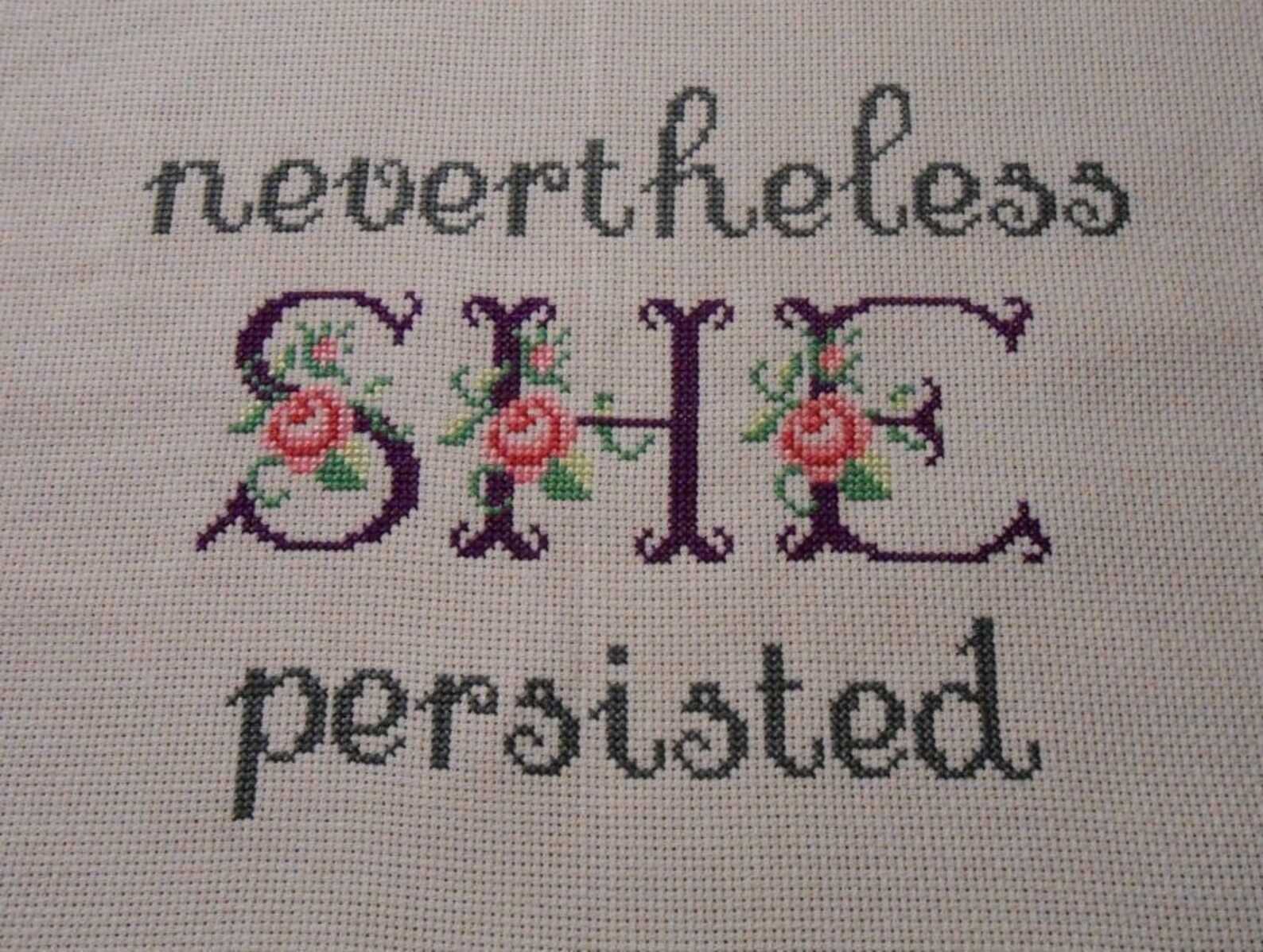 Nevertheless She Persisted Cross Stitch Pattern // Resist - Etsy