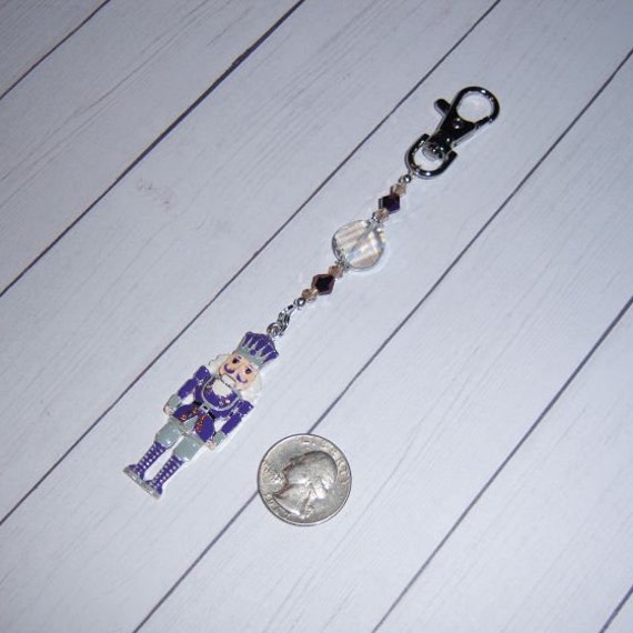 Purple Nutcracker Scissor Fob // Holiday Nut Cracker Keychain - Etsy UK