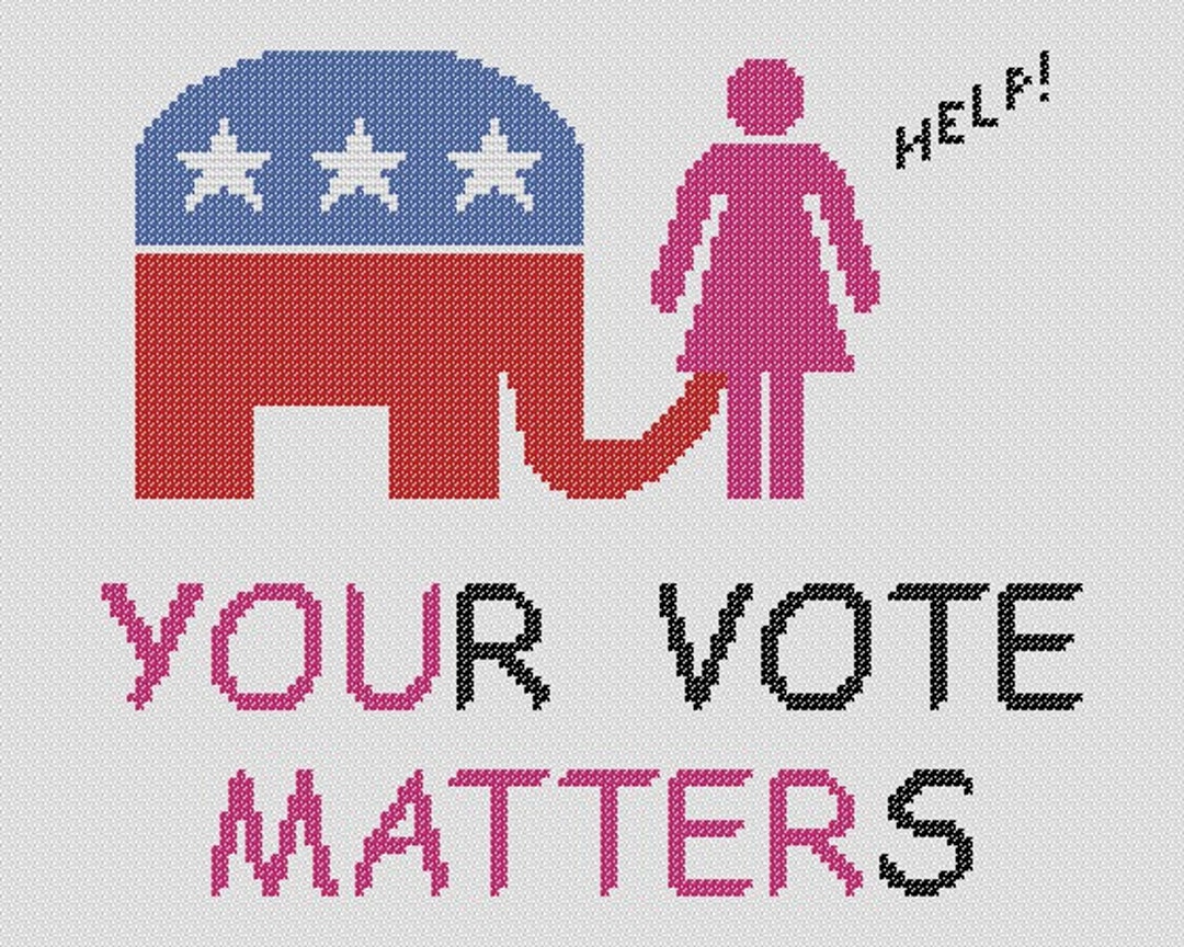 Your Vote Matters Cross Stitch Pattern // Digital Download // PDF ...