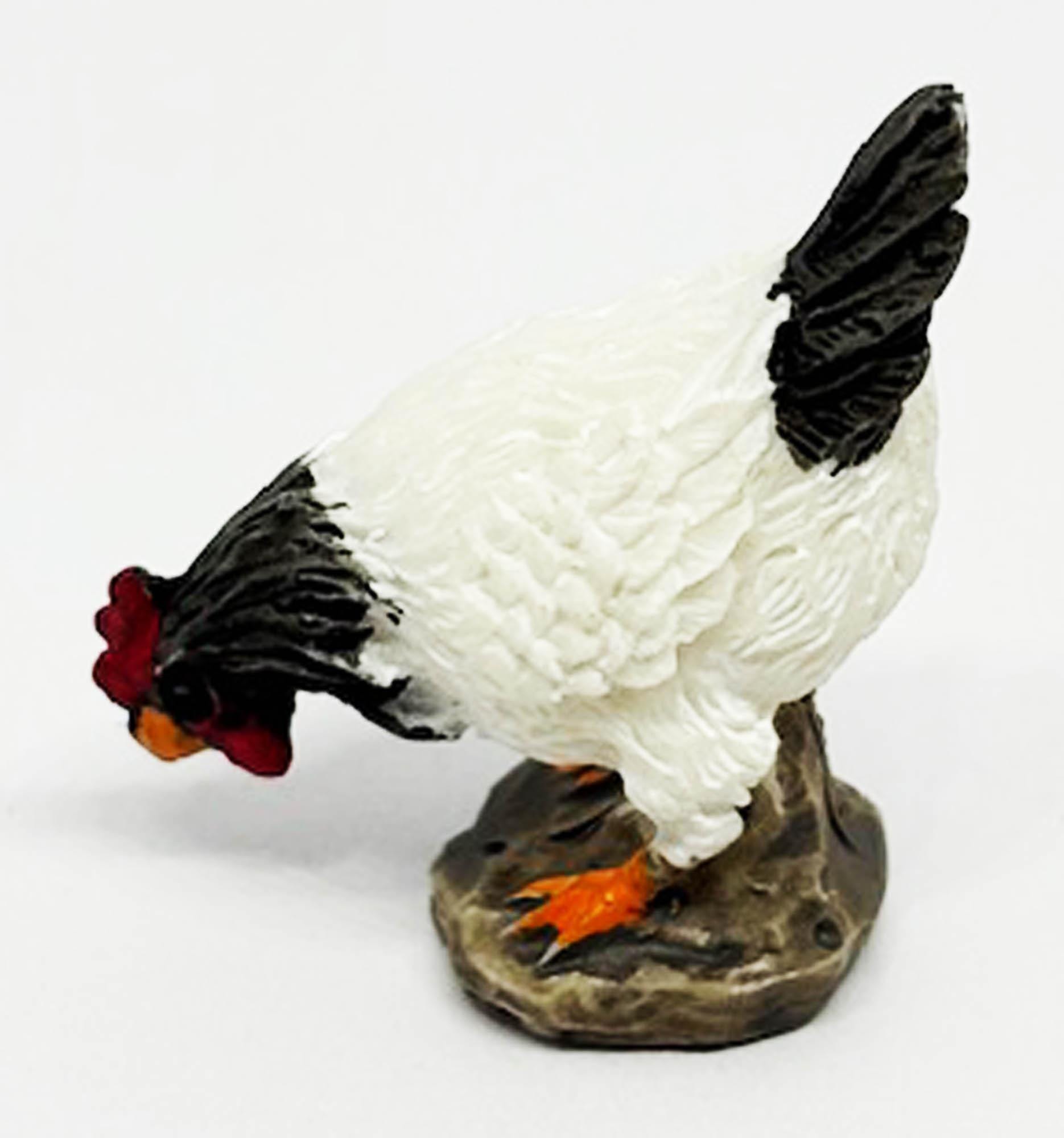 Dolls House Miniature Resin Chickens, Chicks and Rooster 1:12th Scale ...