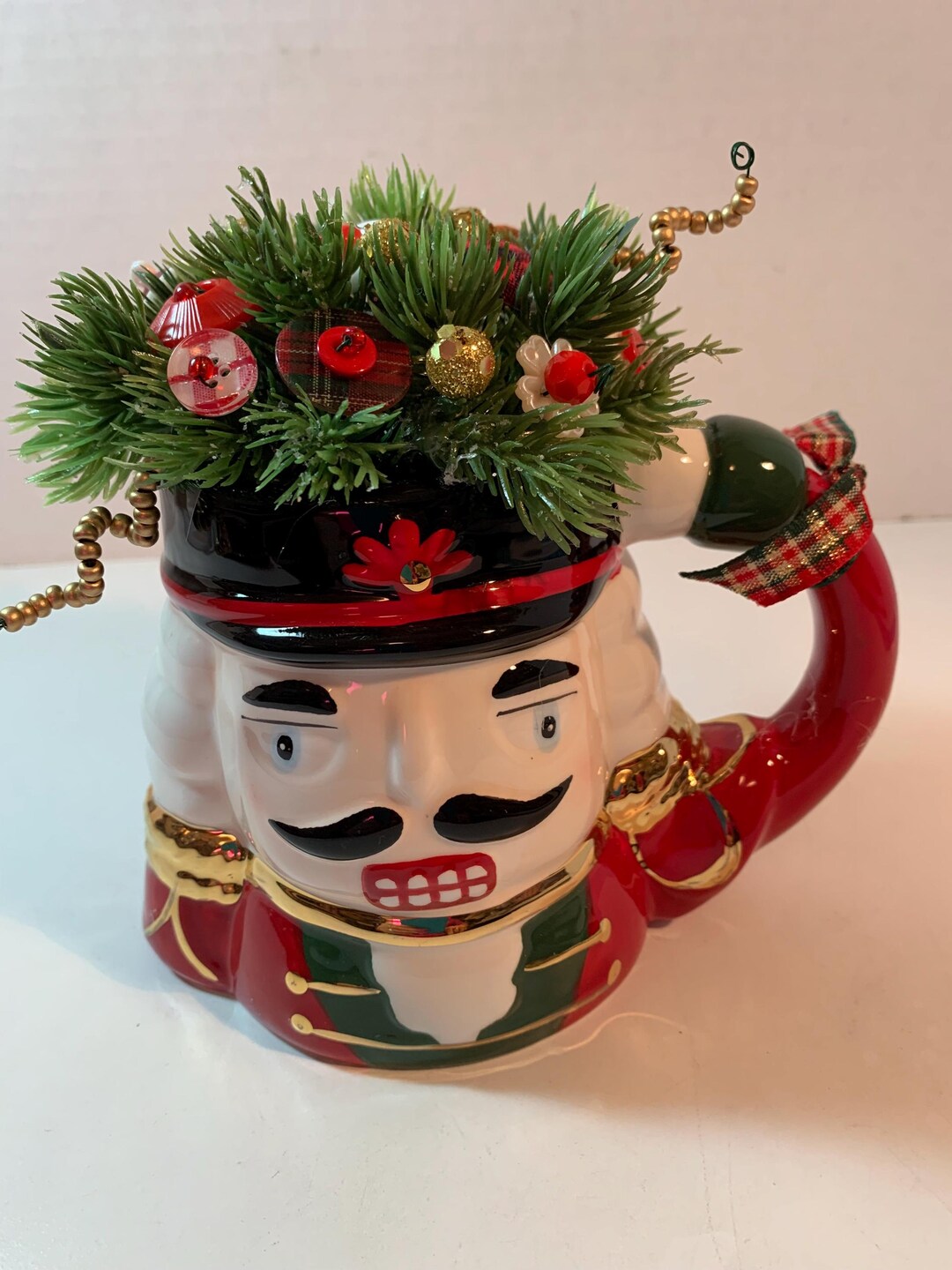 Christmas Nutcracker VTG Button Bokay/country-farmhouse-prim-shabby ...