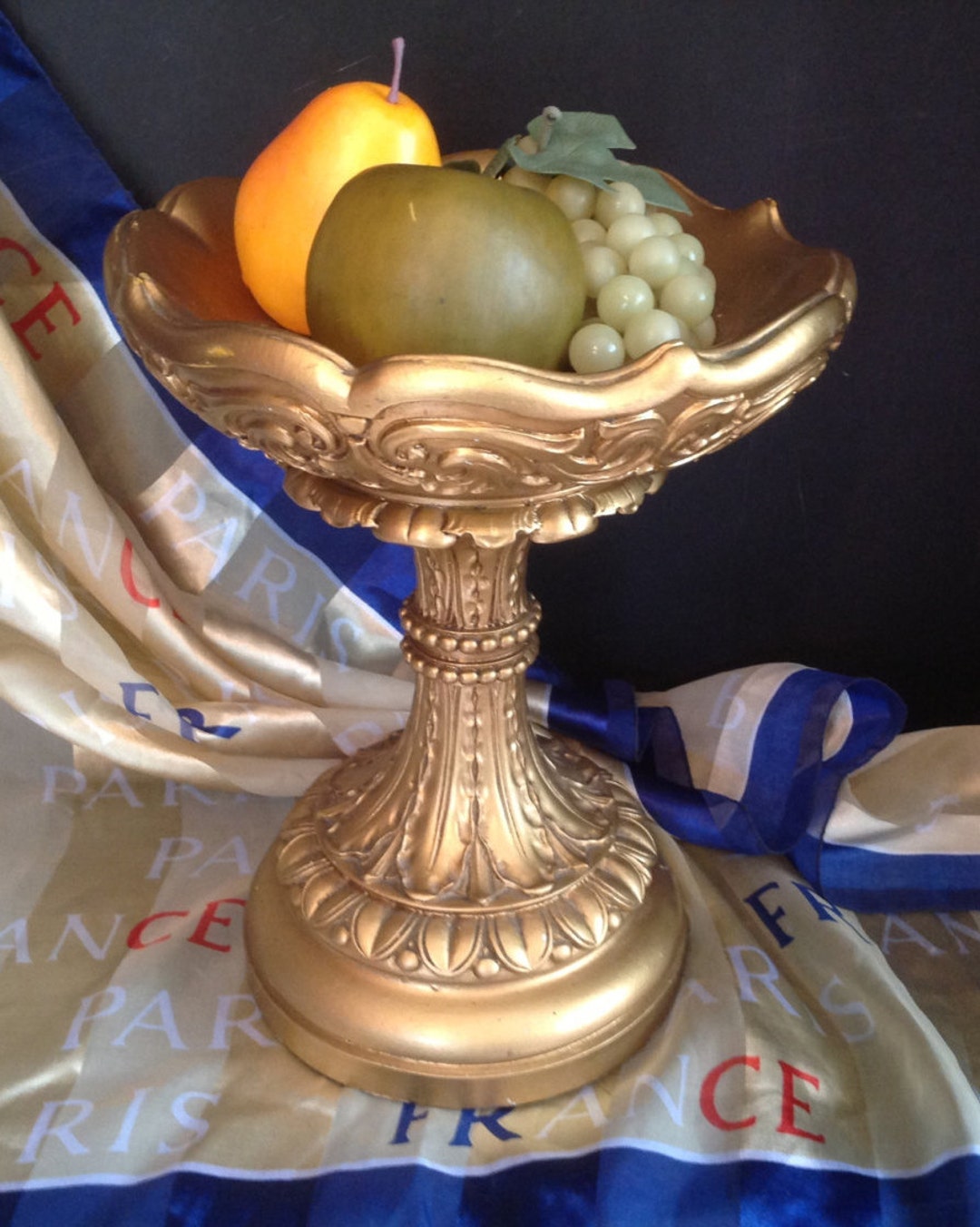 Vintage L960's Large Compote Centerpiece Chicago Statuary - Etsy