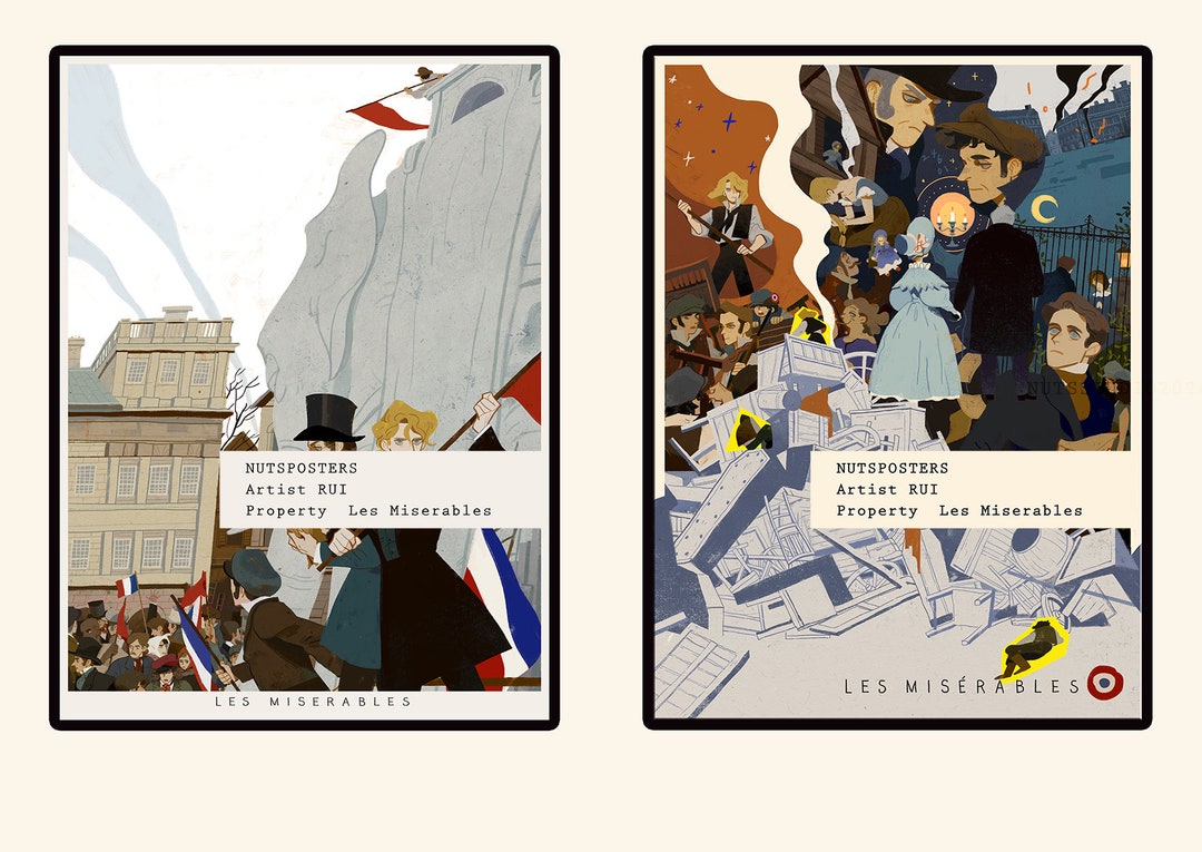 Les Miserables Poster Giclee Large Print|les Misérables|limited Edition ...