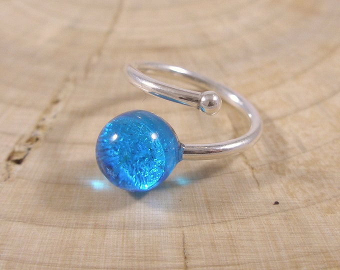 Murano Glass Ring Glass Rings SMALL BULB RING Lampwork Ring-venetian ...