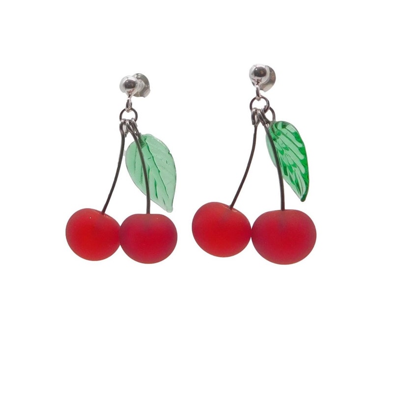 Cherry Earrings - Etsy
