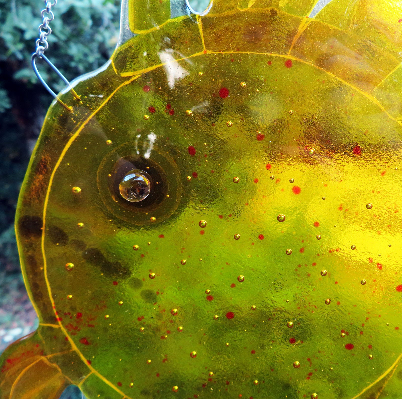 Fused Glass Goldfish Suncatcher - Etsy