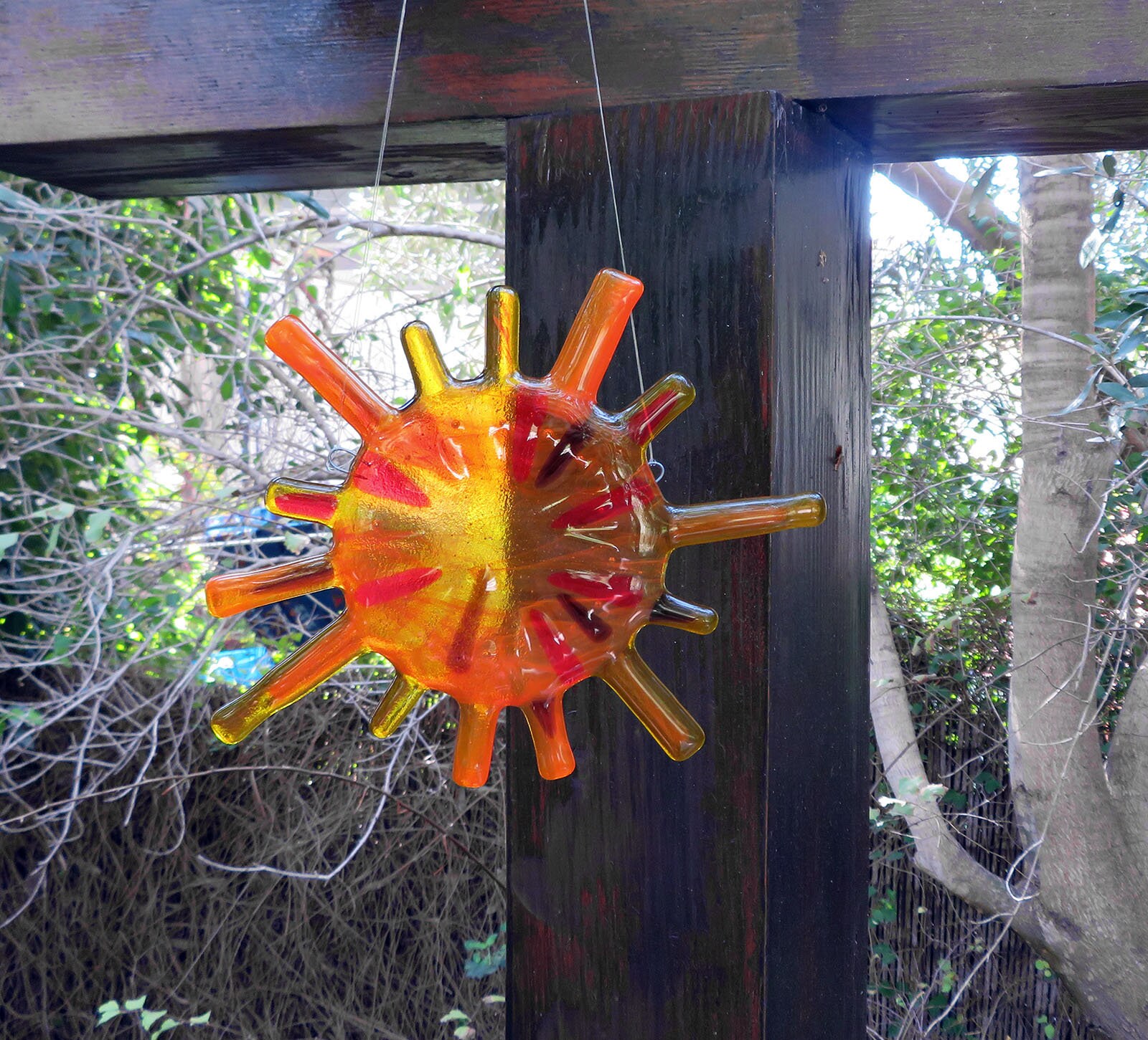 Fused Glass Sun Suncatcher - Etsy