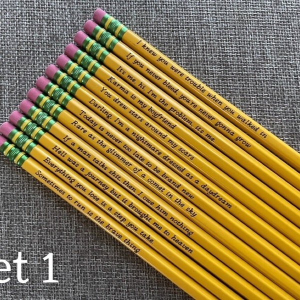 Engraved Pencils - Etsy