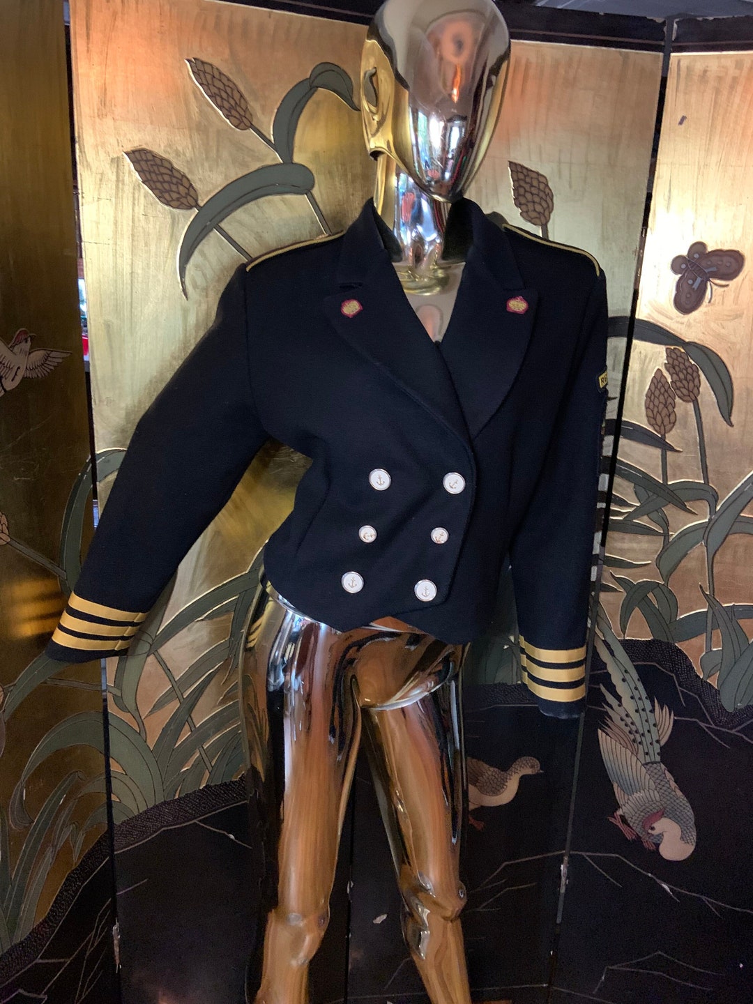 Vintage Wool Cropped Double Breasted Captain Sailor Jacket - Etsy