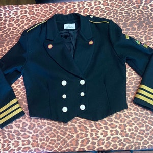 Vintage Wool Cropped Double Breasted Captain Sailor Jacket - Etsy
