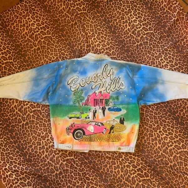 Airbrush Denim Jacket - Etsy