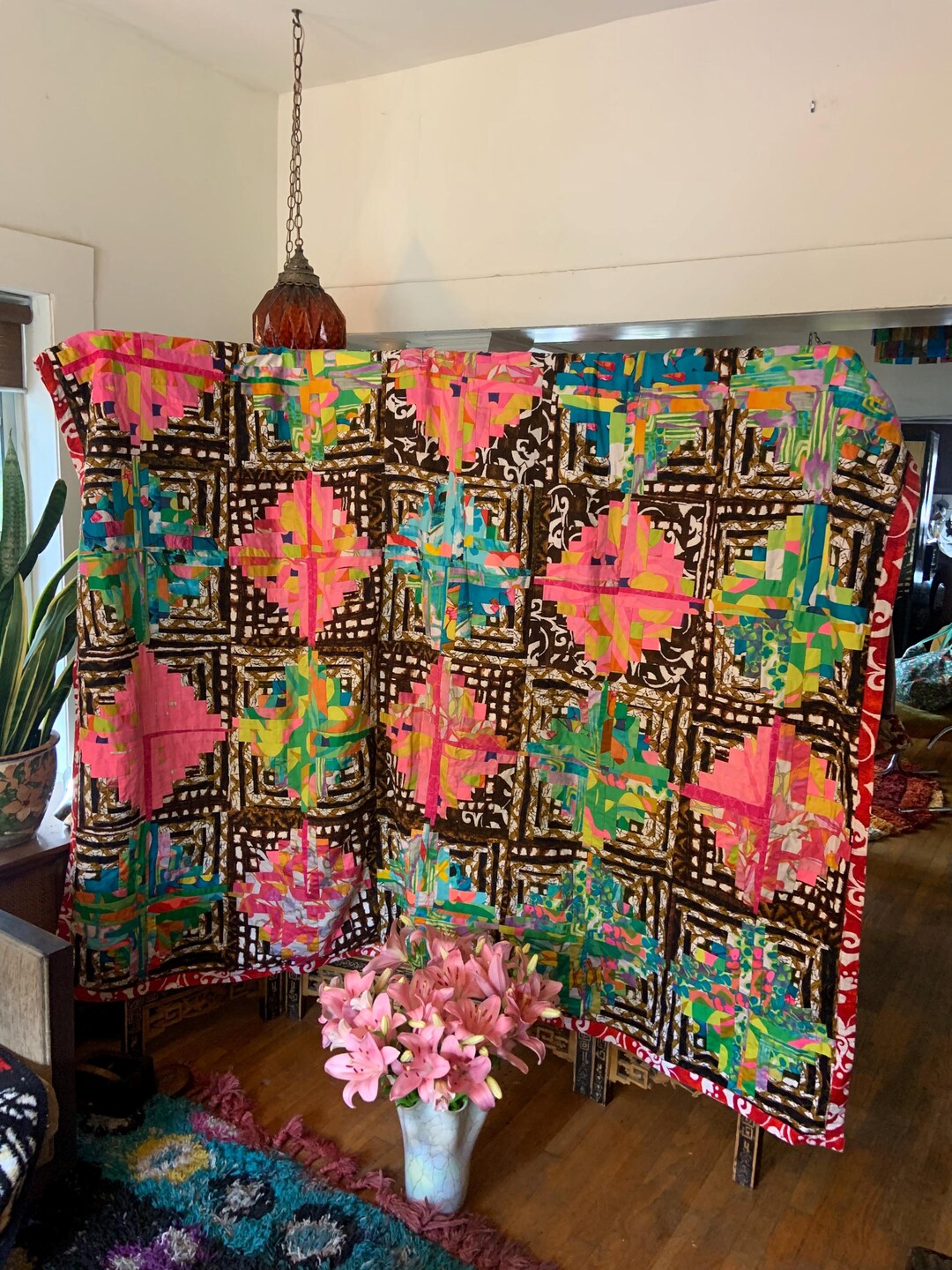 Vintage Hawaiian Patchwork Quilt Rare One of Kind Bedspread Blanket - Etsy