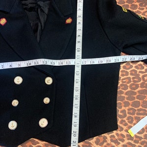 Vintage Wool Cropped Double Breasted Captain Sailor Jacket - Etsy