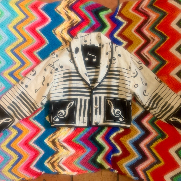 Musical Notes Jacket - Etsy