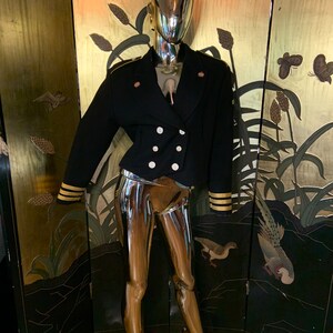 Vintage Wool Cropped Double Breasted Captain Sailor Jacket - Etsy