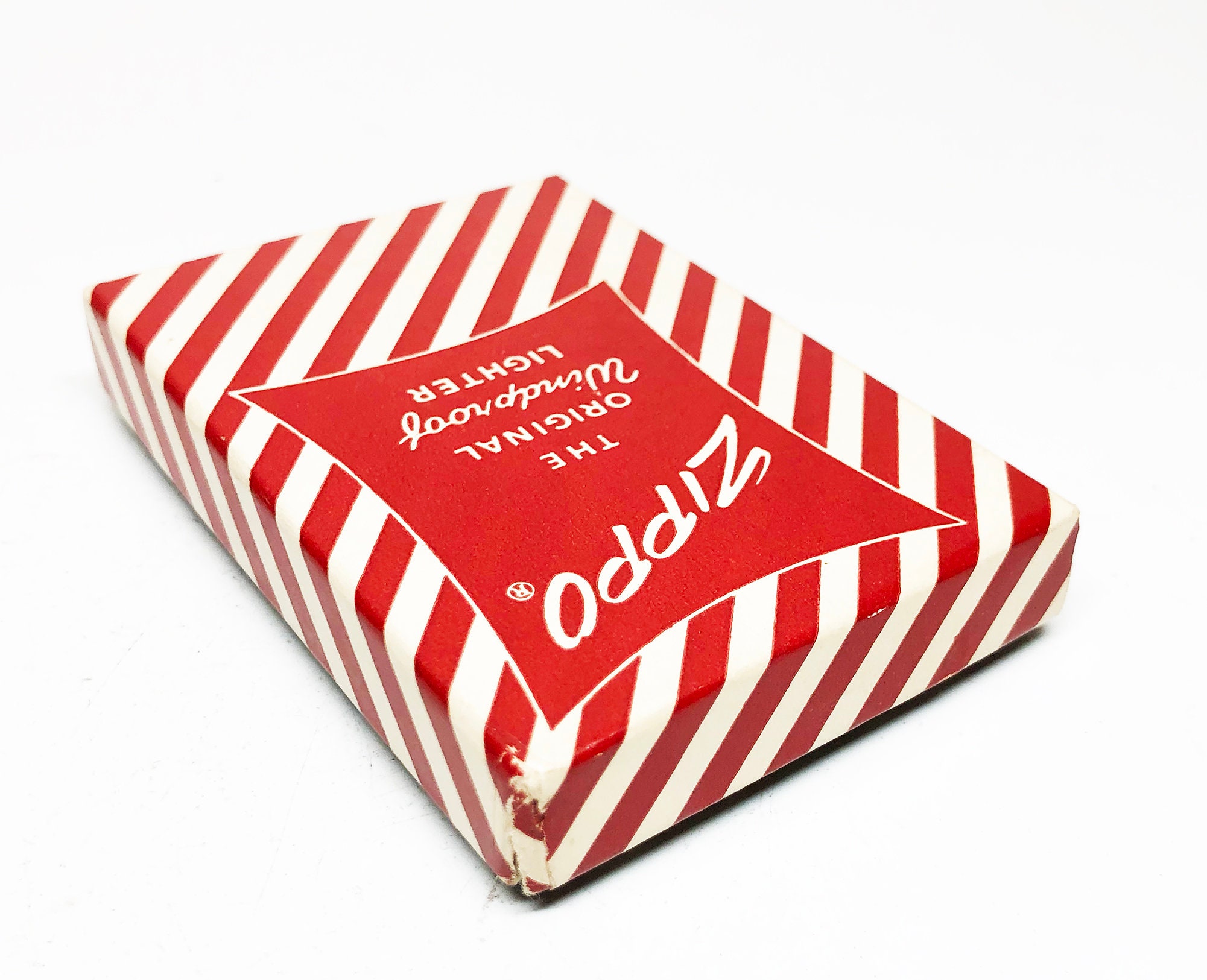 1960s Gilbert Trucking Zippo with Original Candy Stripe Box Working ...