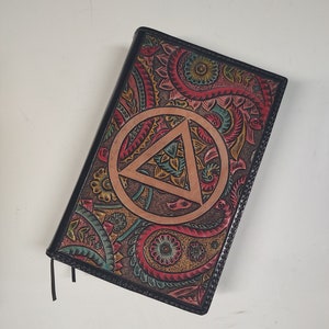 Hard Back Leather Paisley Book Cover - Etsy