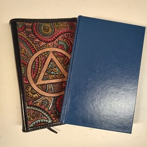 Hard Back Leather Paisley Book Cover - Etsy