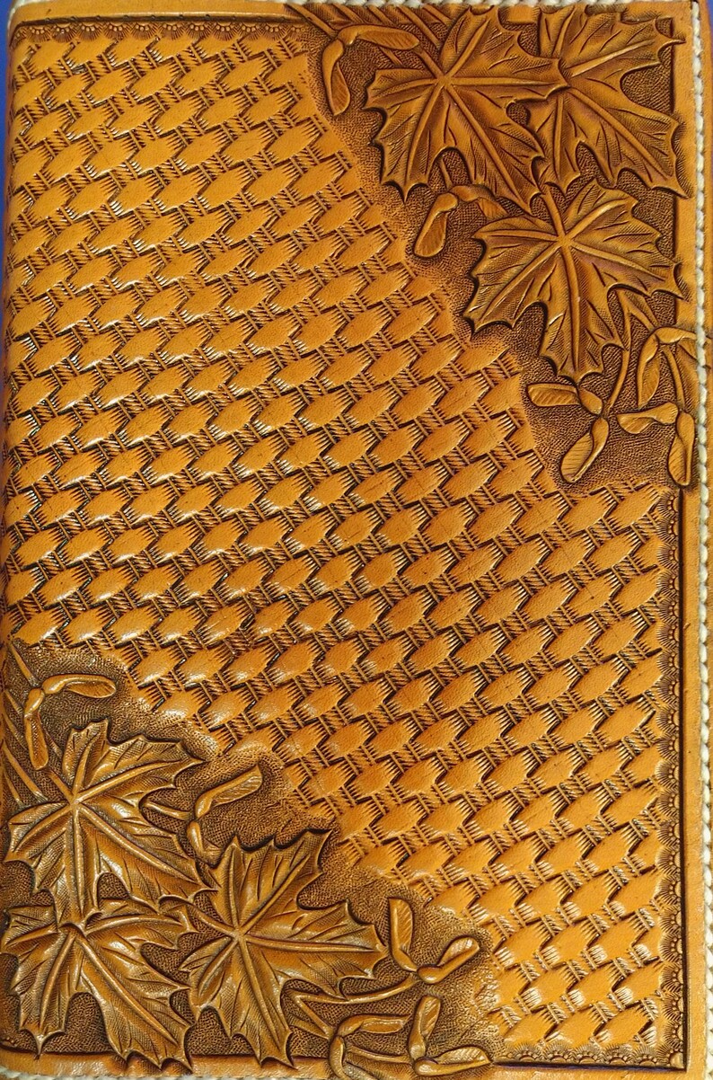 Basket Weave and Maple Leaf Big Book Cover - Etsy