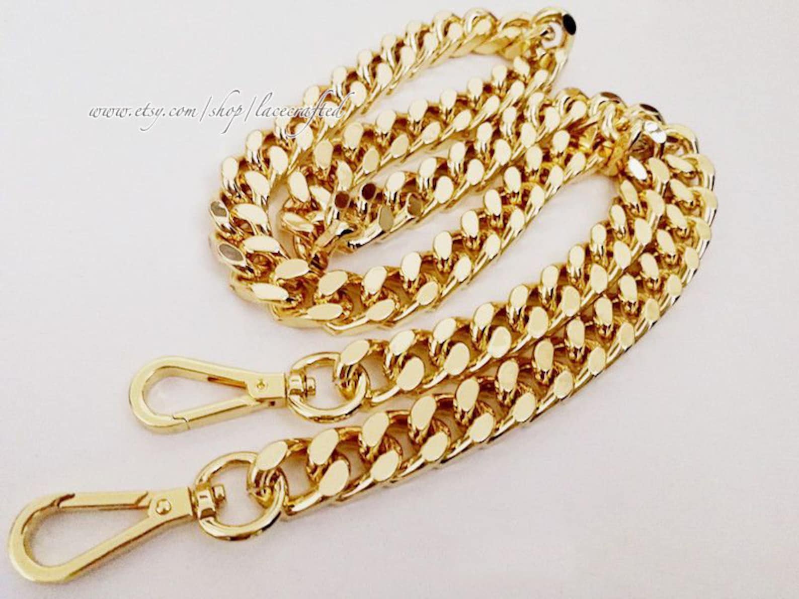 1 Pc Golden Chain Strap Handle Replacement Bag Purse Strap - Etsy