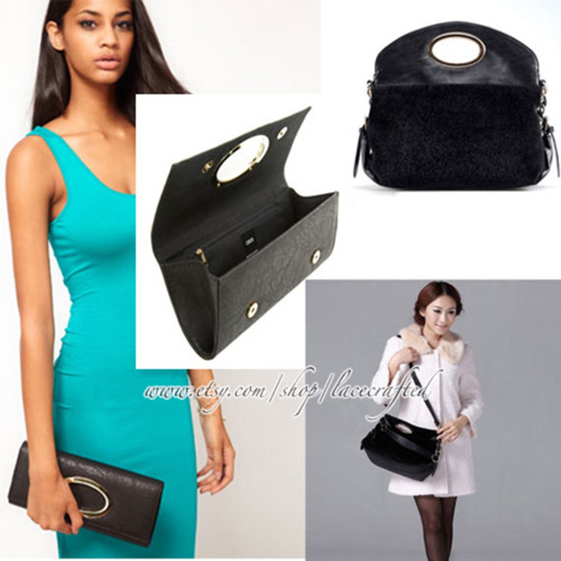 1 Pair Light Golden Metal Handbag Handle Oval Bag Handle Metal | Etsy