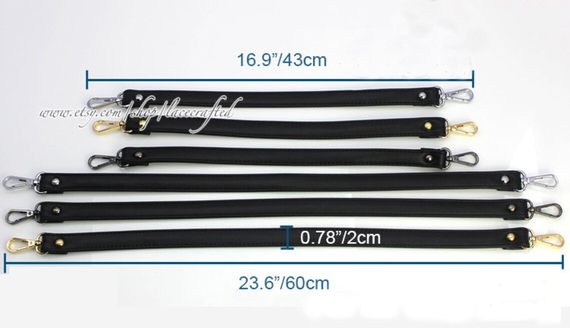 1 Pc Black Removable Leather Handle Purse Replacement Handle - Etsy