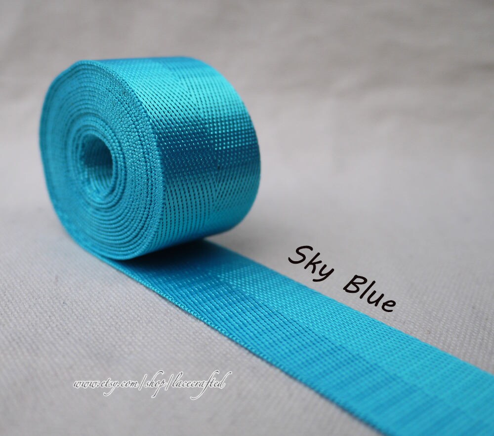 5meter 1.5 Inch/38mm Width Sky Blue Nylon Webbing Colorfully | Etsy