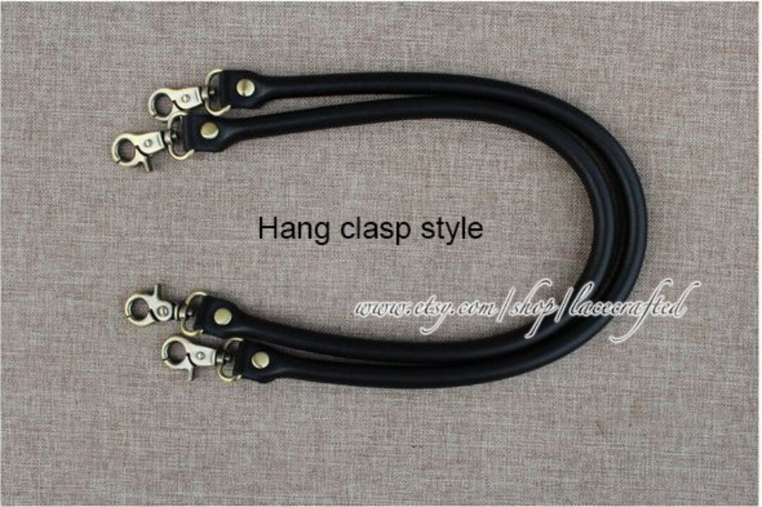 1 Pair 40cm 55cm Length Genuine Leather Bag Handle Shoulder Bag Handles ...
