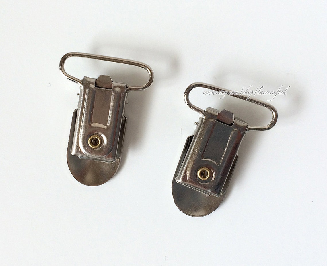 50 Pieces Silvery 25mm 1 Inch Metal Pacifier Clips Buckles - Etsy