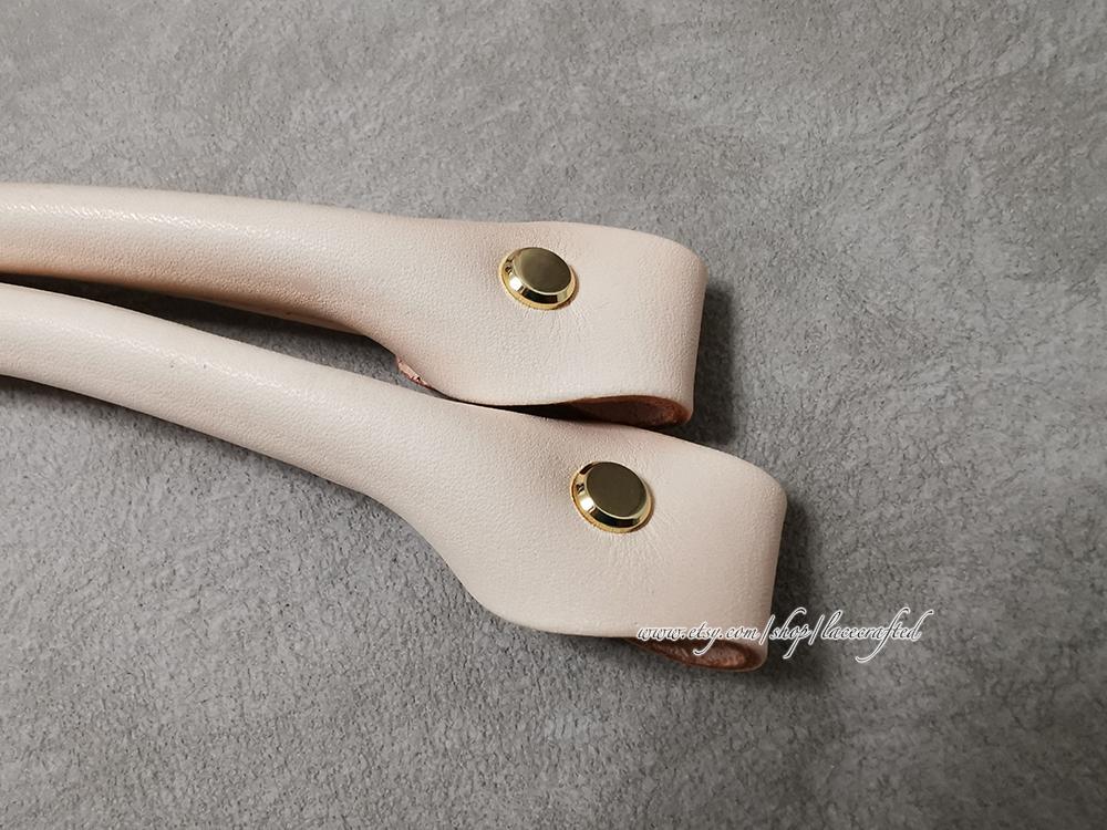 1 Pair Genuine Leather Bag Handle Replacement Real Leather Bag Handles ...