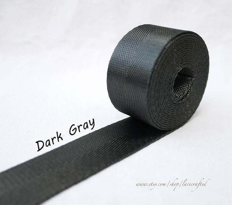 5meter 1.5 Inch/38mm Width Dark Gray Nylon Webbing Colorfully | Etsy