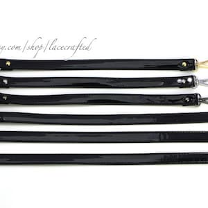 1 Pc Black Removable Leather Handle Purse Replacement Handle PU Leather ...