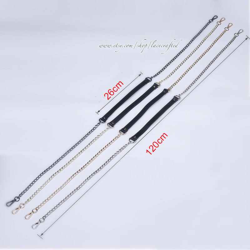 1 Pc 120cm Length 1.8cm Width Genuine Leather Strap Belt Chain | Etsy